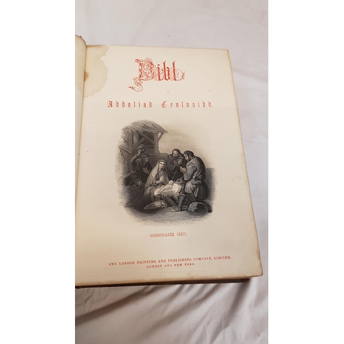 1866 Welsh Family Bible - D E Williams.