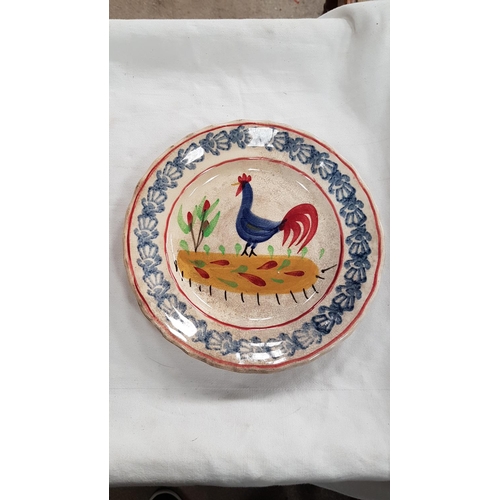 Handmade Original Llanelly Cockerel Plate.