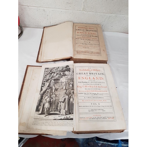 Complete Set of Two Large Folios Volumes of An Ecclesiastical History ...