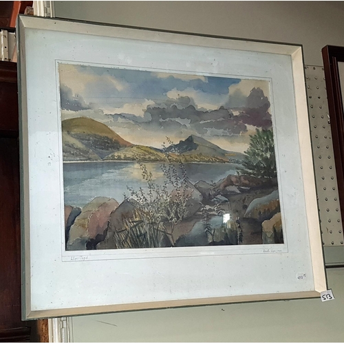 Double Mounted Framed & Glazed "Llyn Tegid" Watercolour - Signed By ...