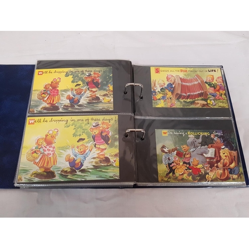 Stanley Gibbons Postcard Album Containing c.106 Predominantly Mid 20th ...