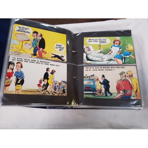 Stanley Gibbons Postcard Album Containing c.214+ Bamforth & Co Taylor ...