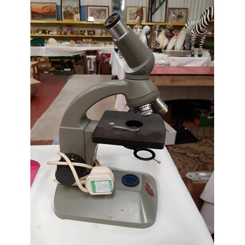 Beck Diamax Vintage Microscope with Working Light.