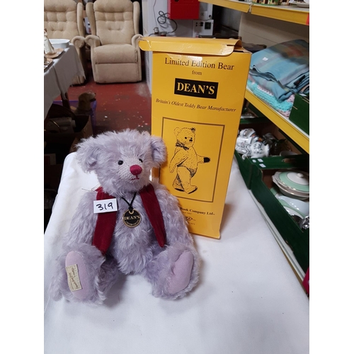 Dean's Rag Book Company Ltd "Suddeley" Limited Edition (4/250) Mohair ...