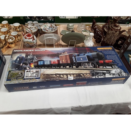 Boxed Hornby Railways 00 Gauge Highlander Goods Electric Train Set ...