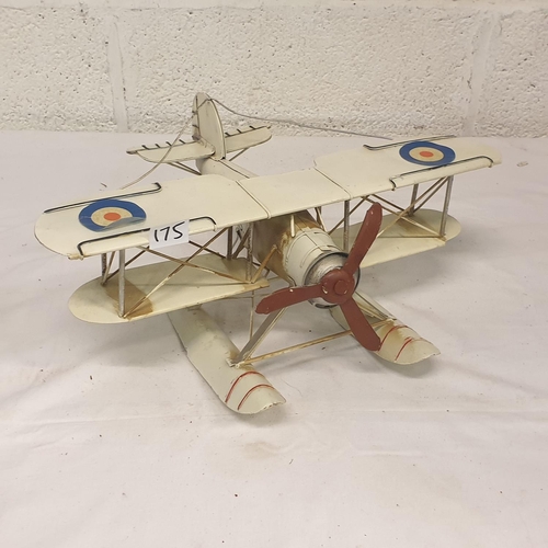 Tin Plate Model Seaplane ASOMS OK-FOL 20 Length c.36cm (c.14”).