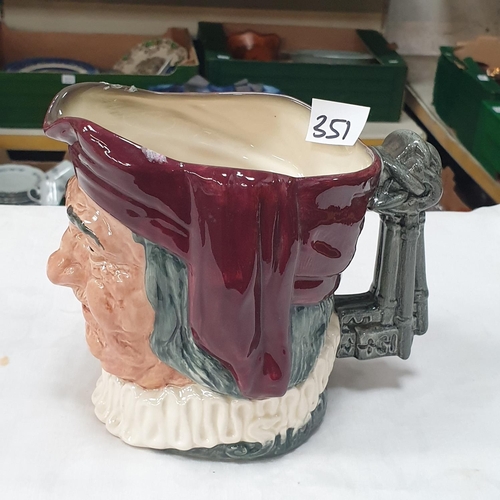 Early Large Royal Doulton "Simon The Cellarer" Character Jug.