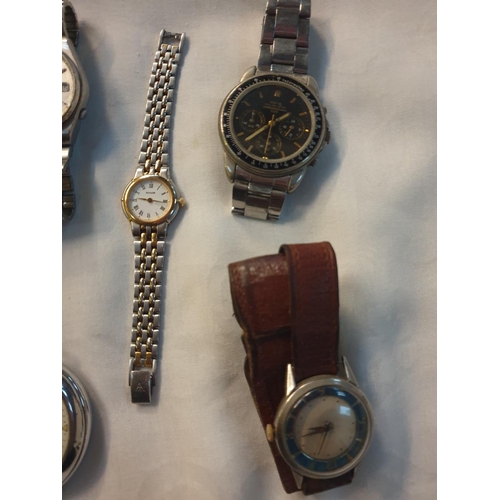 Selection of Watches to Include Avia, Smiths Pocket Watch, Accurist ...