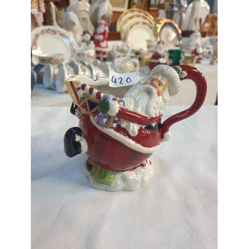 Royal Albert Christmas Santa Pitcher/Jug.