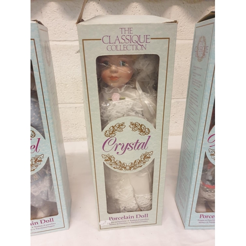Three Boxed Classique Collection Porcelain Dolls - Rachel, Crystal ...