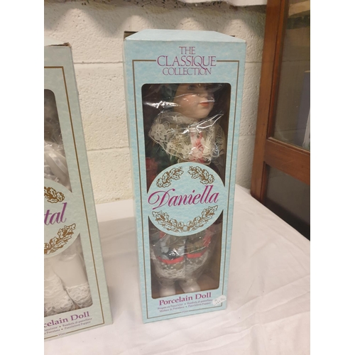 Three Boxed Classique Collection Porcelain Dolls - Rachel, Crystal ...