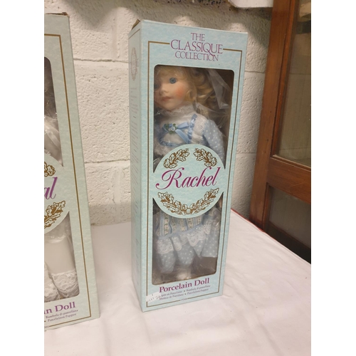 Three Boxed Classique Collection Porcelain Dolls - Rachel, Crystal ...