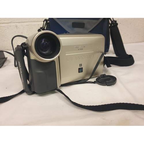 Sharp VL-E630 View Cam in Carrycase with Accessories.