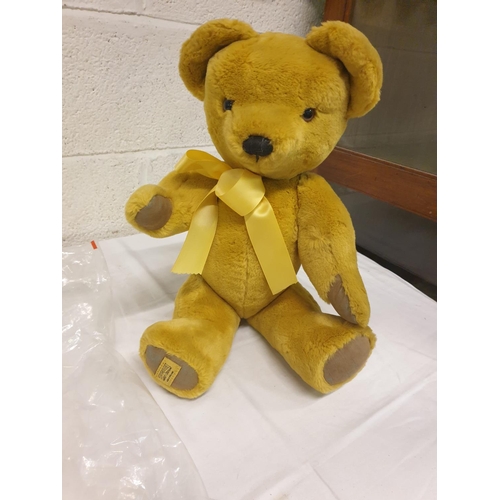Merrythought Fully Articulated Teddy Bear with Merrythought Foot Label ...