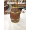 French Oak Brass Banded Jug.