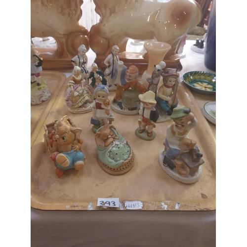 Tray to Include Two Pendelfin Figures Including "Poppet", Alabaster ...