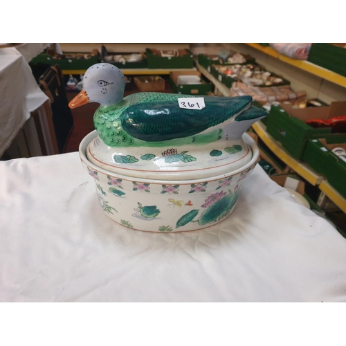 Vintage Chinese Duck Cover Tureen.