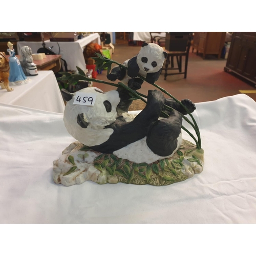 Franklin Mint "Pride & Joy" Pandas Figurine By DJ Shinn.