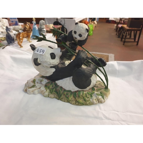 Franklin Mint "Pride & Joy" Pandas Figurine By DJ Shinn.