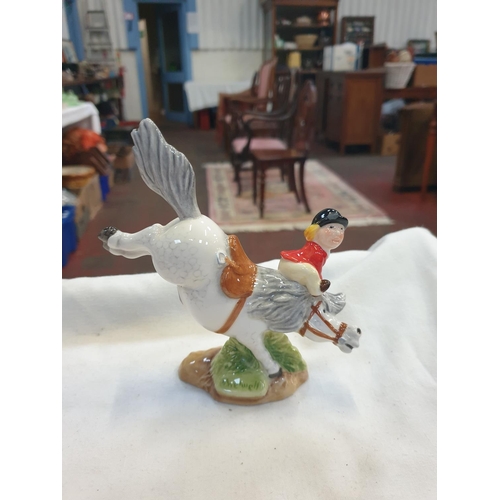 John Beswick Norman Thelwell “Kick” Start Figure Height c.13.25 (c.5.25”).