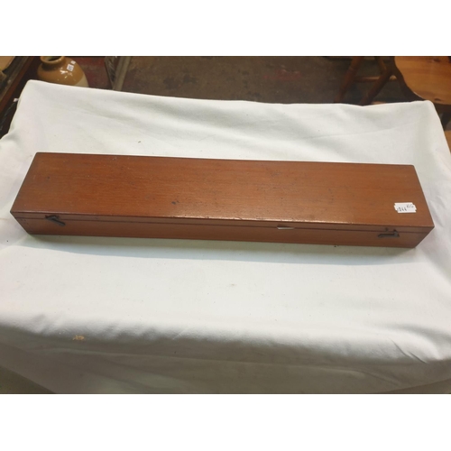John Davies & Son Derby Rolling Ruler in Wooden Box.
