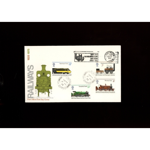 Post Office FDC with Darlington slogan "150th S & D Railway Anniversary ...