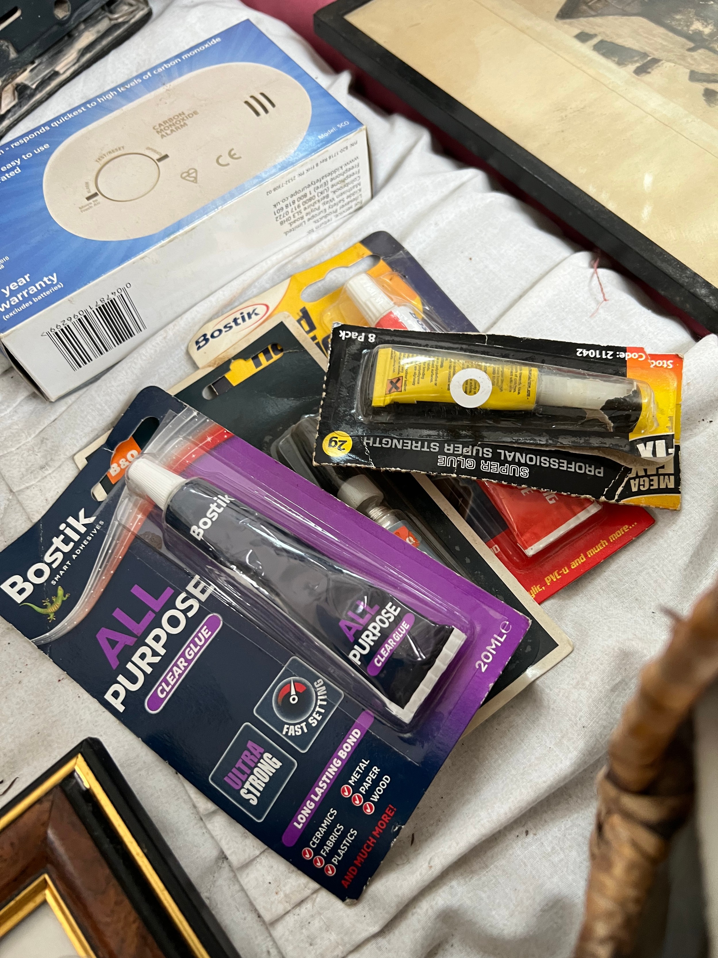 quantity of new and sealed bostic glues