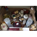 A box containing approximately 29 Factice perfume bottles (display only ...