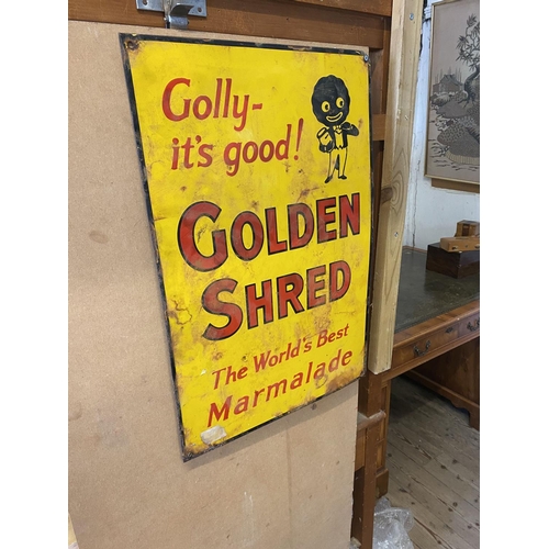 Enamel sign on metal Golden Shred Marmalade