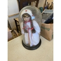 Glass dome & doll