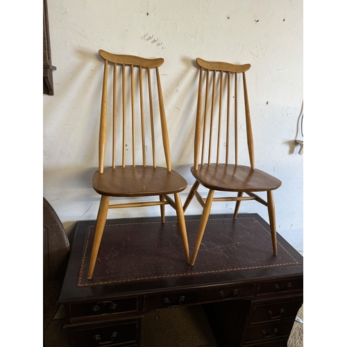Pair Ercol dining chairs