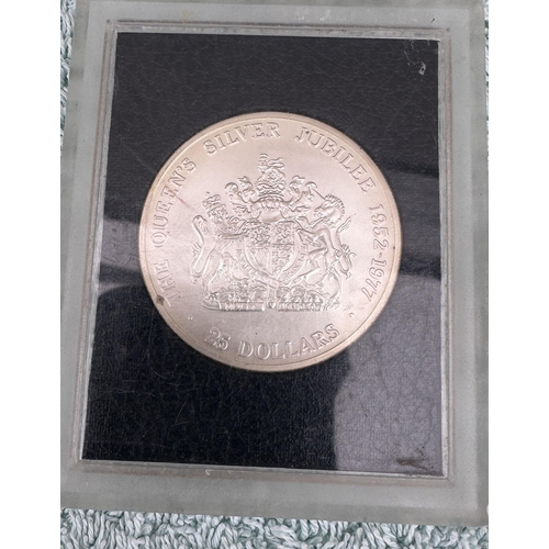 Silver $25 dollar coin