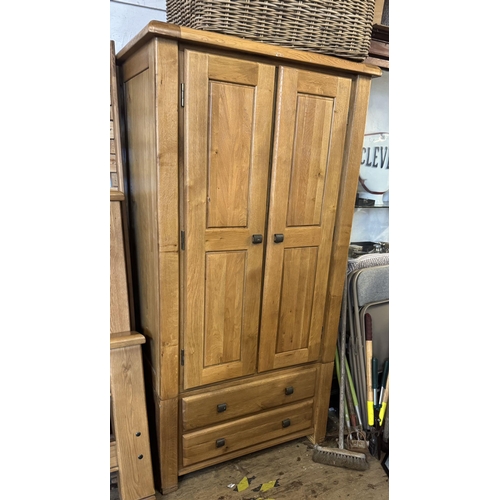 Solid oak wardrobe