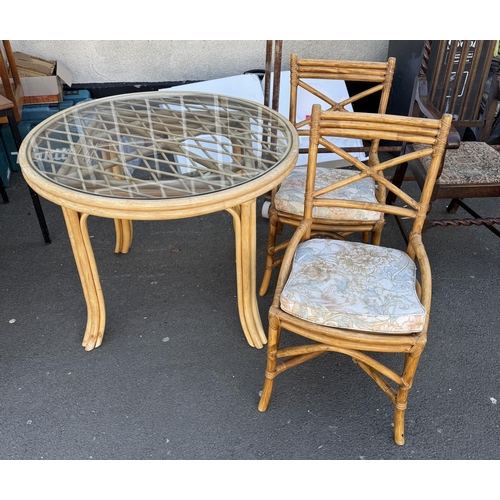 Conservatory table & 2 chairs