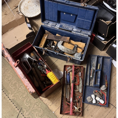 2 tool boxes & tools