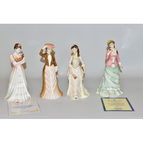 FOUR ROYAL DOULTON FIGURES, comprising boxed limited edition Sally ...