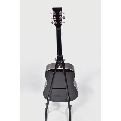 A STRETTON PAYNE SPD1BK DREADNOUGHT SHAPED ACOUSTIC GUITAR with gloss ...