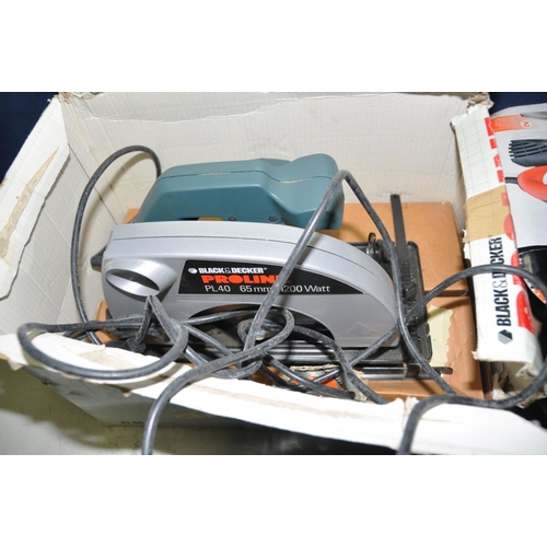 A BLACK AND DECKER PROLINE PL40 CIRCULAR SAW (PAT pass and working), a ...