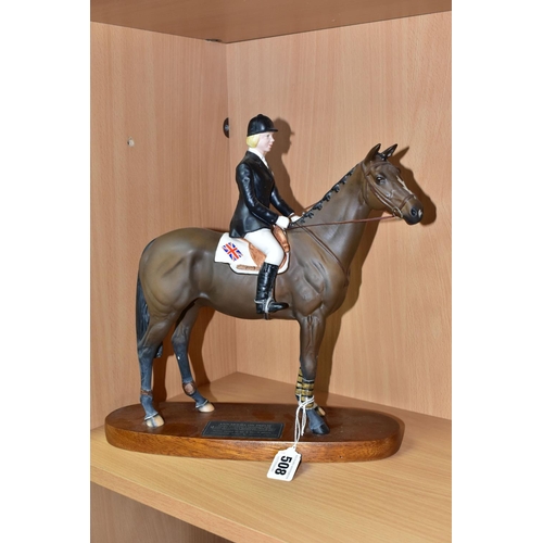 A BESWICK CONNOISSUER 'ANN MOORE ON PSALM'. model no.2535, mounted on a ...