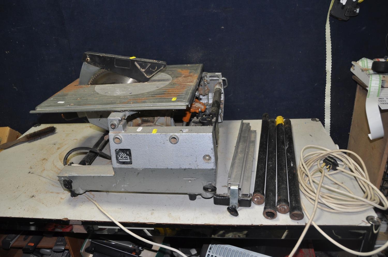 AN ELU TGS173 FLIP OVER SAW with 10in blade, 240v motor with four ...