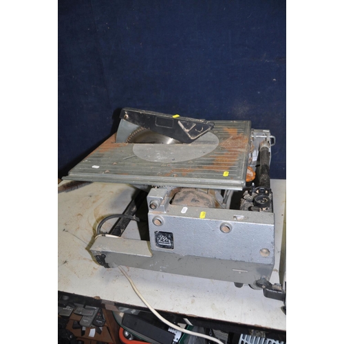 AN ELU TGS173 FLIP OVER SAW with 10in blade, 240v motor with four ...