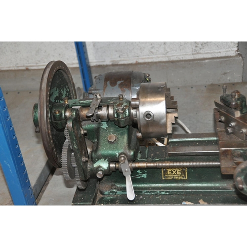 AN EXE ENGINEERING METALWORKING LATHE with a 50cm long bed, a British ...