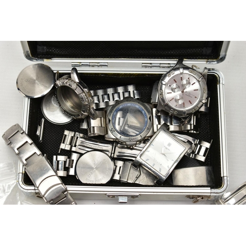 BOX OF ASSORTED WATCH PARTS, to include a selection of 'Ben Sherman ...