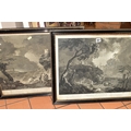 TWO EIGHTEENTH CENTURY ENGRAVING PRINTS BY WILLIAM WOOLLETT, comprising ...