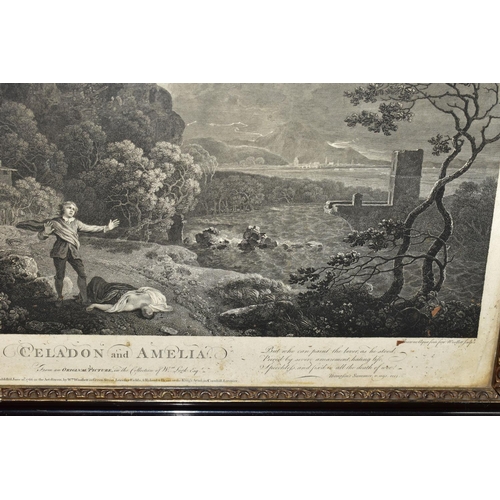 TWO EIGHTEENTH CENTURY ENGRAVING PRINTS BY WILLIAM WOOLLETT, comprising ...