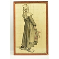 JOSEPH MILNER KITE (1862-1946) 'A BRETON WOMAN WITH FLOWERS', a full ...