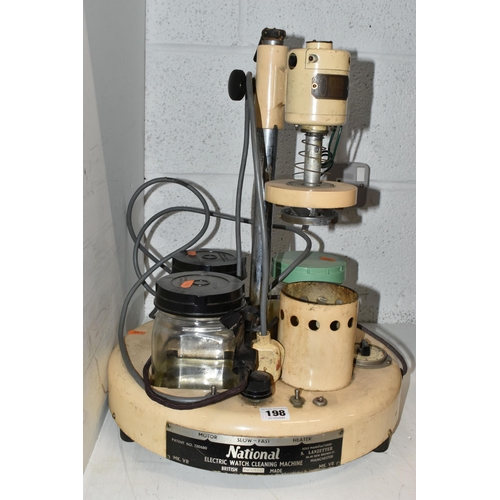 A 'NATIONAL ELECTRIC WATCH CLEANING MACHINE' British made, model number ...