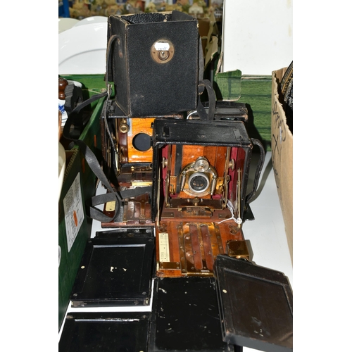 THREE VINTAGE FIELD CAMERAS comprising of a Cameo with a Betax No1 ...