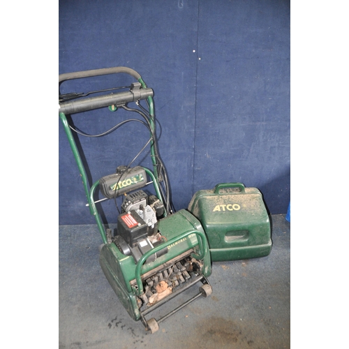 A ATCO BALMORAL 14SE LAWN MOWER with grassbox (UNTESTED but engine ...