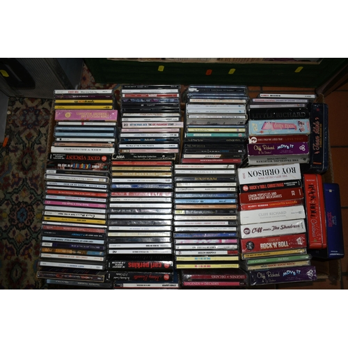 FIVE BOXES OF L.P RECORDS AND CDS, over three hundred CDs to include ...